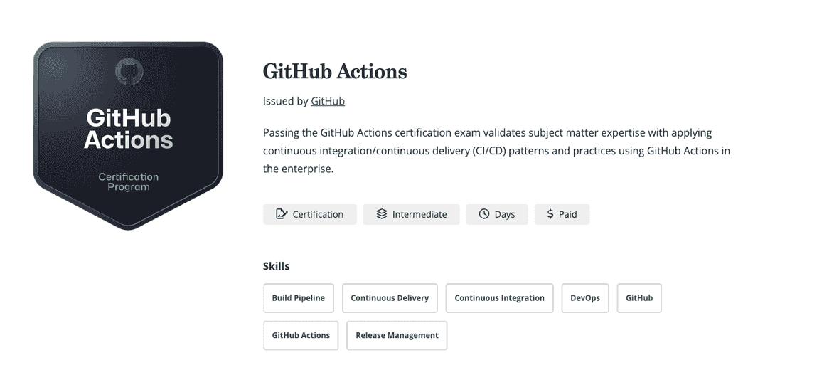 一般提供が開始されたGitHub Certification(GitHub Actions)を取得してきた | ntsk